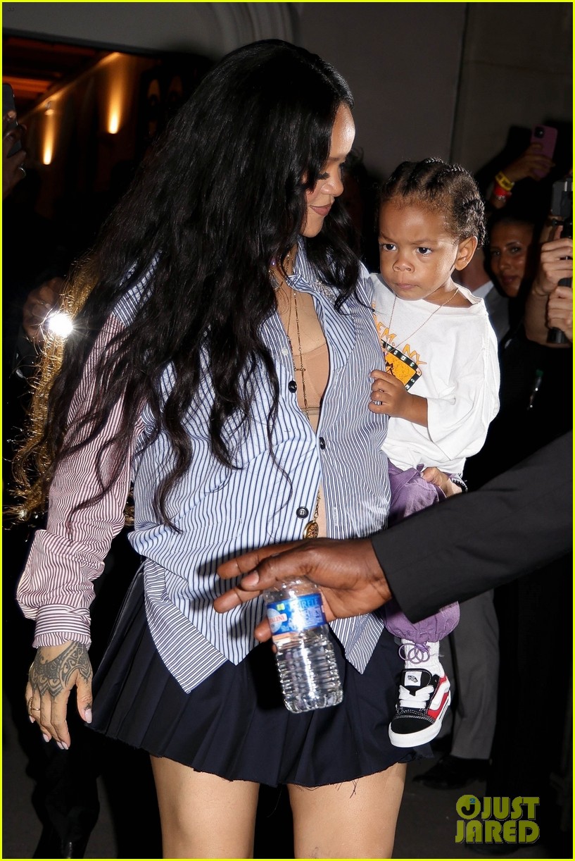 Rihanna & A$AP Rocky Bring Their Son Riot to His AWGE Fashion Show in ...
