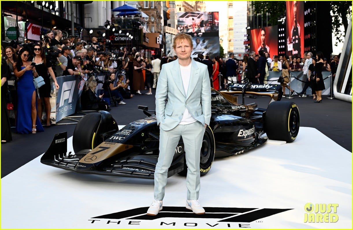Ed Sheeran, Tate McRae, & More Musicians Attend 'F1' European Premiere ...