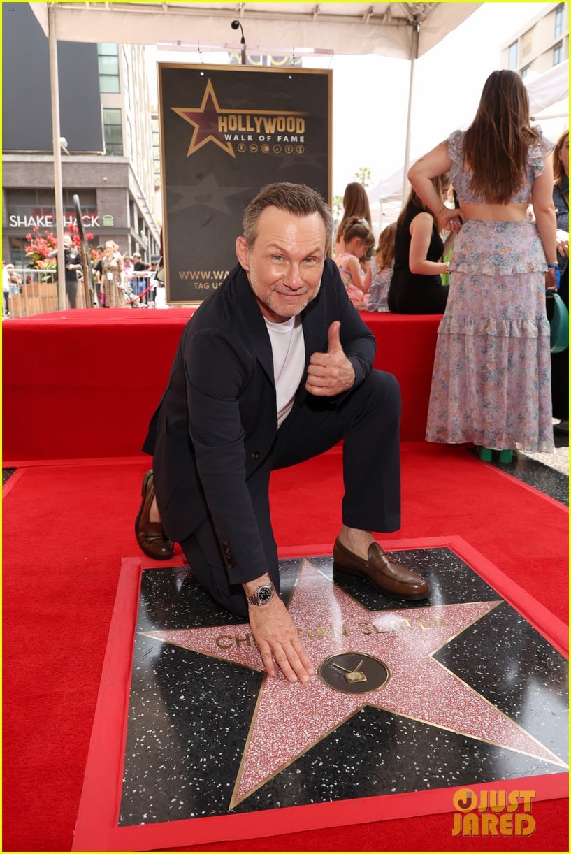 Christian Slater's Daughter Lena Adorable Steals the Show at His Walk ...