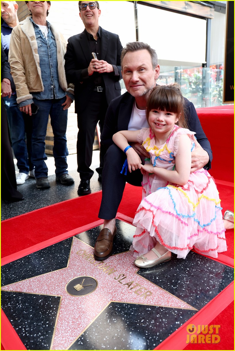 Christian Slater's Daughter Lena Adorable Steals the Show at His Walk ...