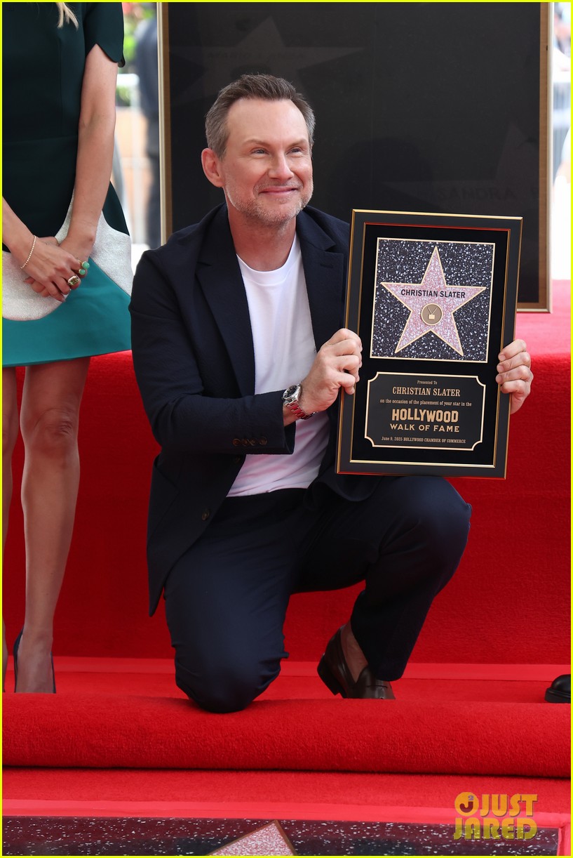 Christian Slater's Daughter Lena Adorable Steals the Show at His Walk ...