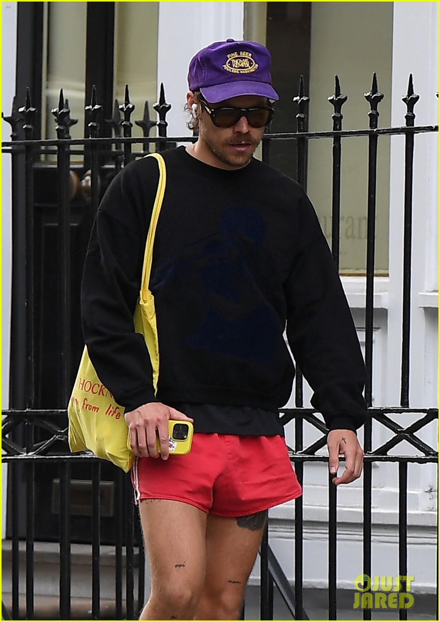 Photo: harry styles red short shorts while out in london 09 | Photo ...