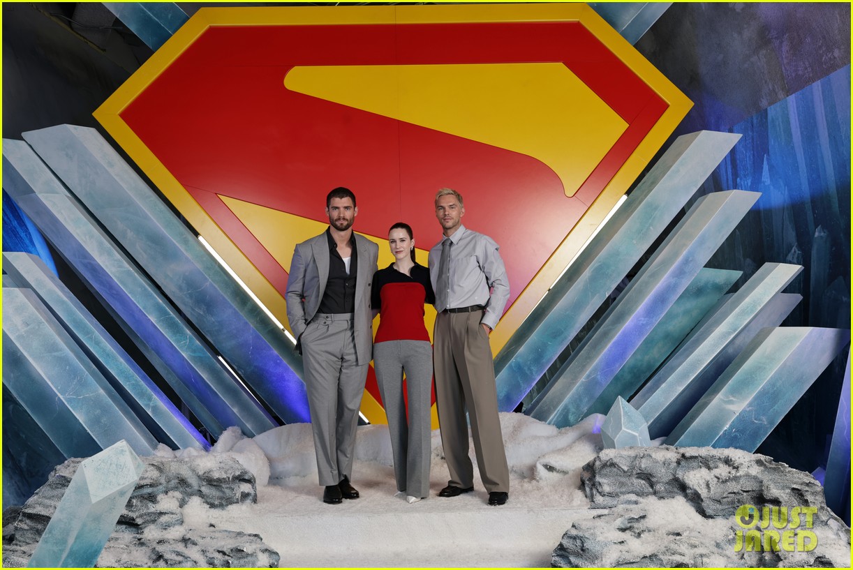 'Superman' Stars David Corenswet, Rachel Brosnahan & Nicholas Hoult Hop ...