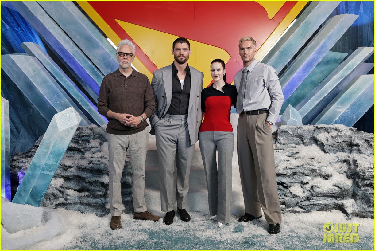 'Superman' Stars David Corenswet, Rachel Brosnahan & Nicholas Hoult Hop ...