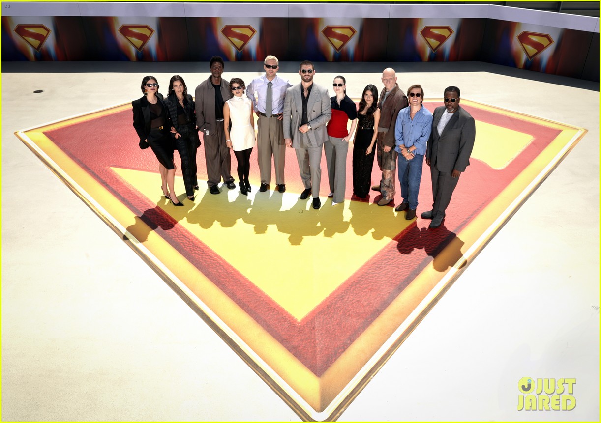 'Superman' Stars David Corenswet, Rachel Brosnahan & Nicholas Hoult Hop ...