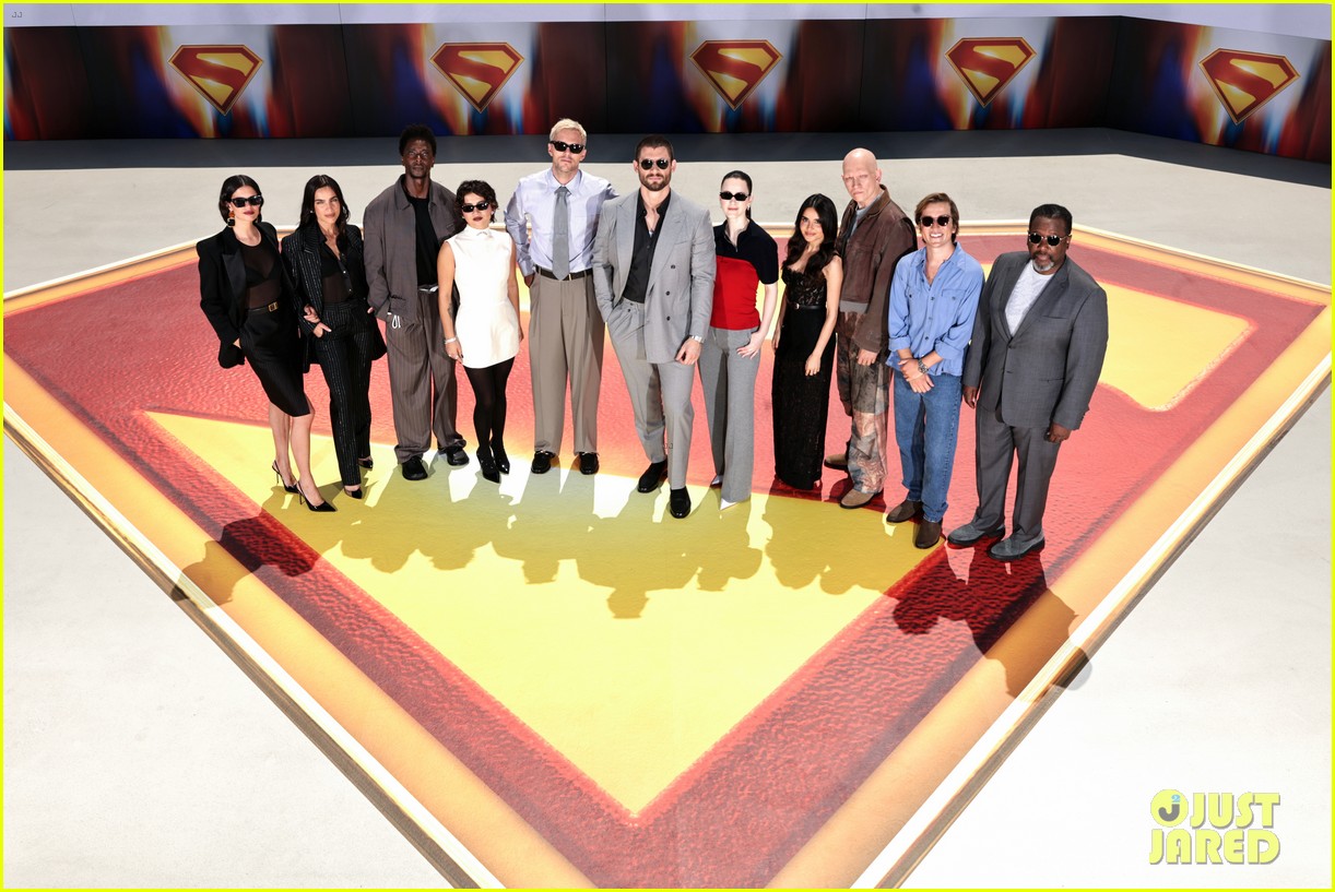 'Superman' Stars David Corenswet, Rachel Brosnahan & Nicholas Hoult Hop ...