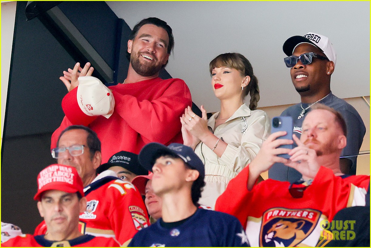 Taylor Swift & Travis Kelce Cheer On Florida Panthers at NHL Stanley ...