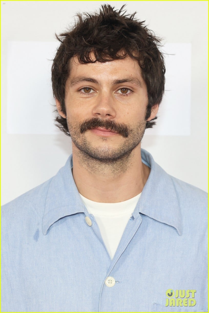 Dylan O'Brien Sports Mustache at Tribeca 2025 Premiere of New Movie ...