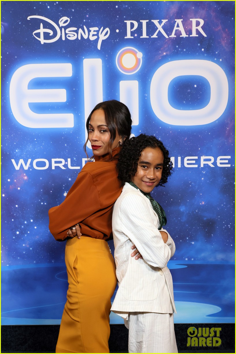 Zoe Saldaña Brings Her 3 Kids to 'Elio' Premiere In Los Angeles: Photo ...