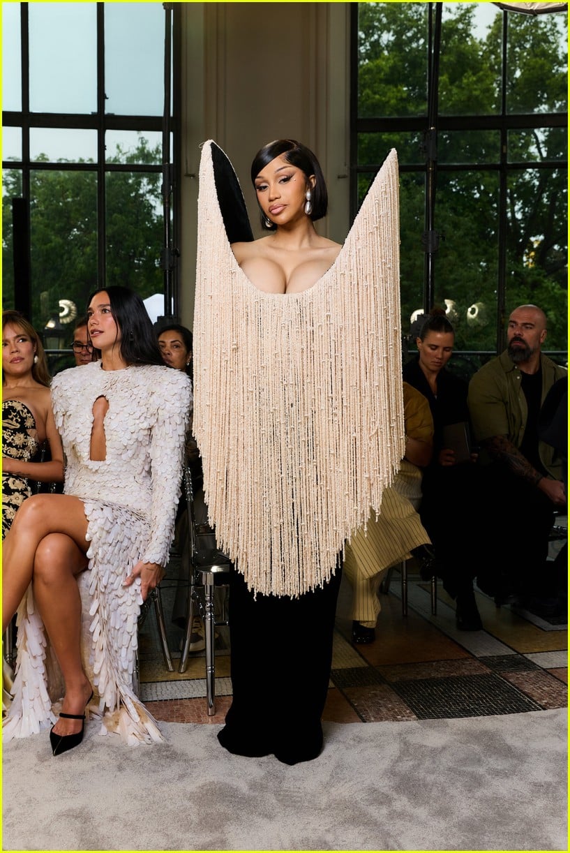 Cardi B Poses With Live Crow Outside Schiaparelli Fashion Show: Photo ...