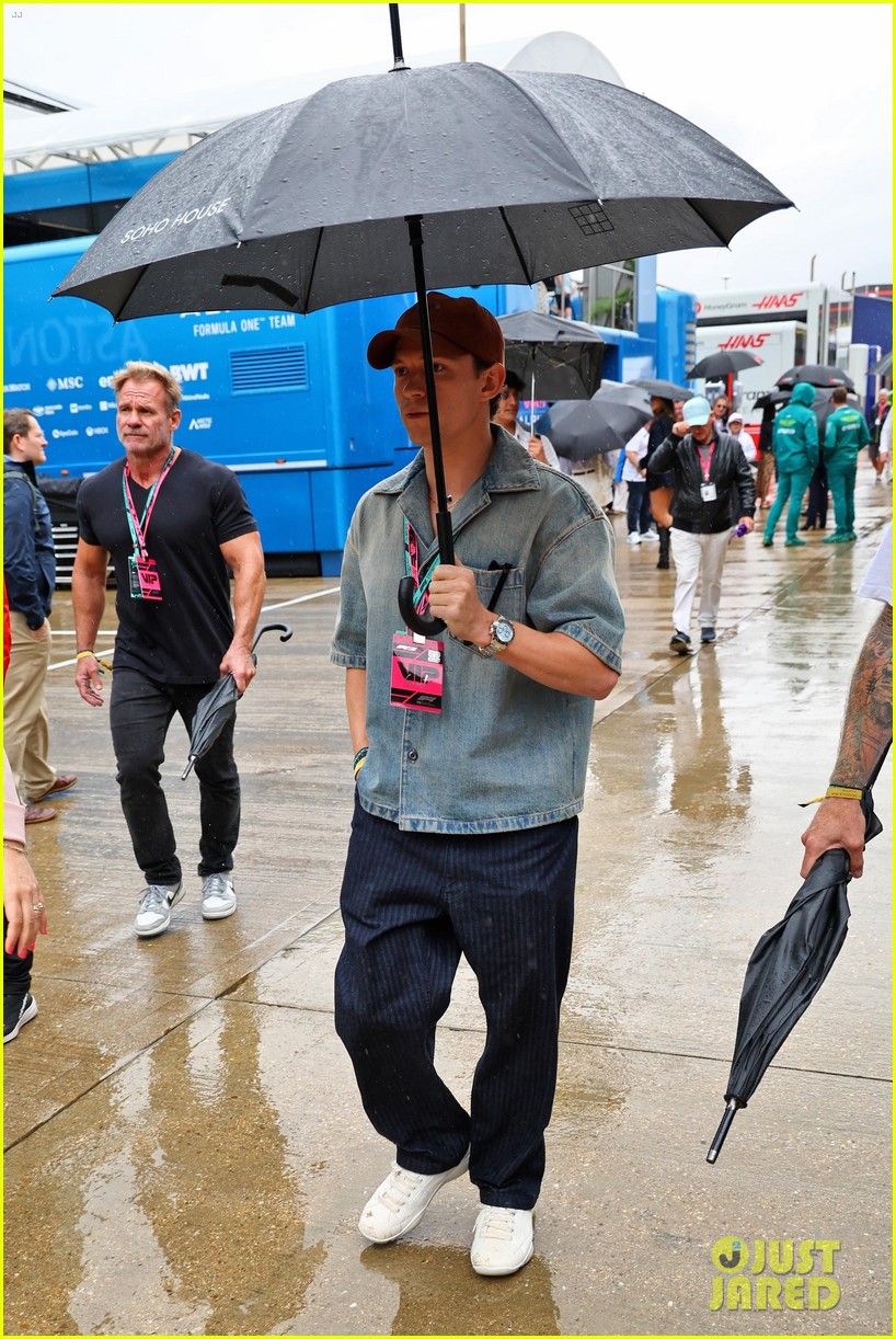 Tom Holland Supports Lewis Hamilton at F1 British Grand Prix 2025 ...