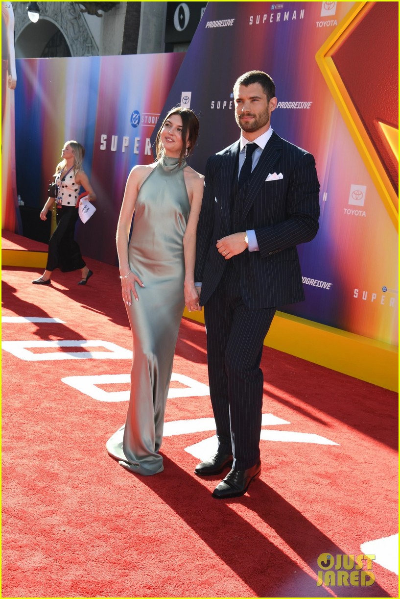 'Superman' Actor David Corenswet Makes Red Carpet Debut with Wife Julia Best Warner at L.A ...