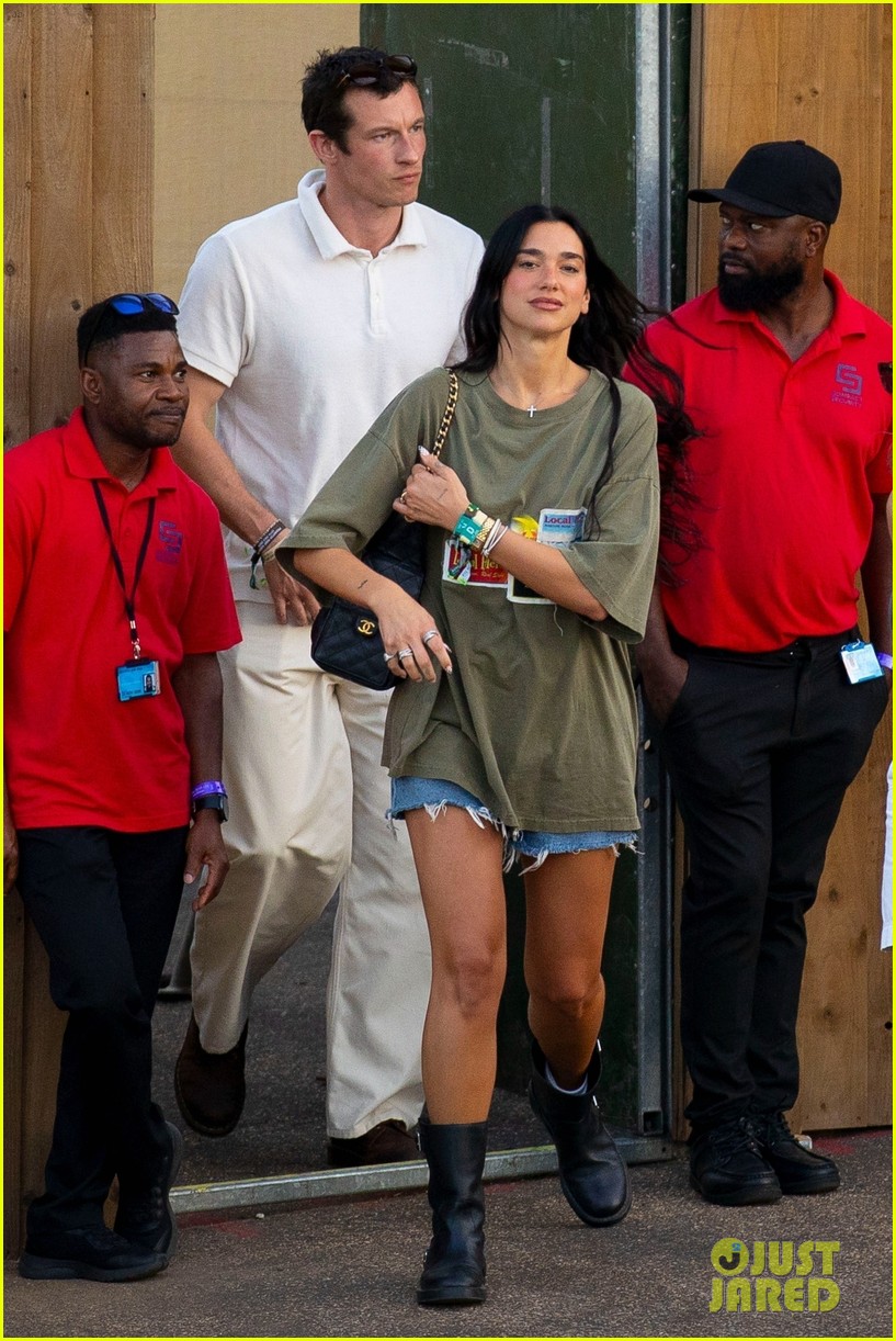 Dua Lipa & Fiance Callum Turner Flaunt Cute PDA During Music Festival ...