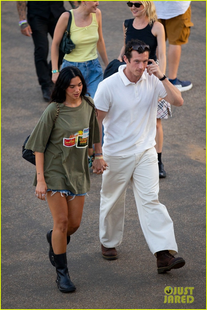Dua Lipa & Fiance Callum Turner Flaunt Cute PDA During Music Festival ...