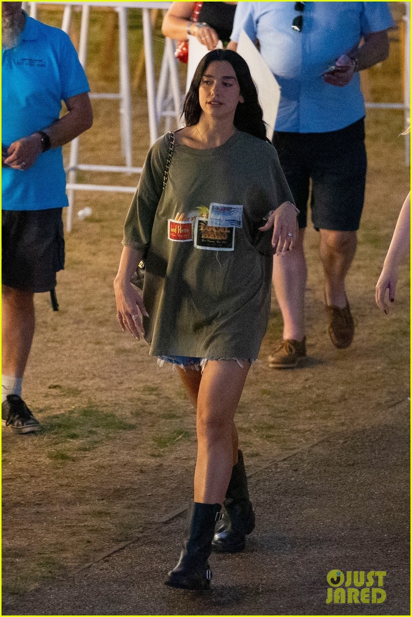 Dua Lipa & Fiance Callum Turner Flaunt Cute PDA During Music Festival ...