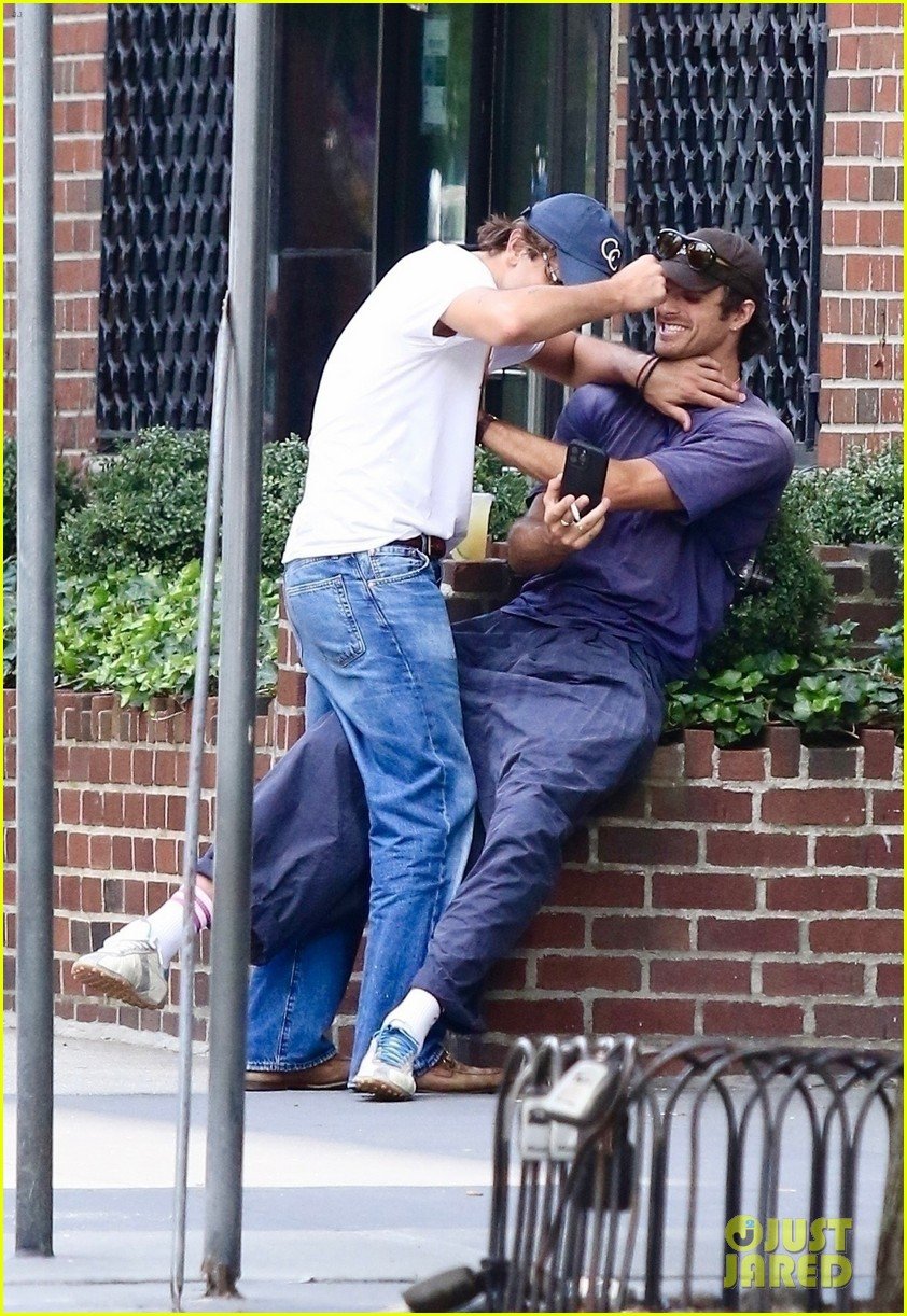 Jacob Elordi Gets Playful with Friend Marko Ristic During NYC Lunch ...