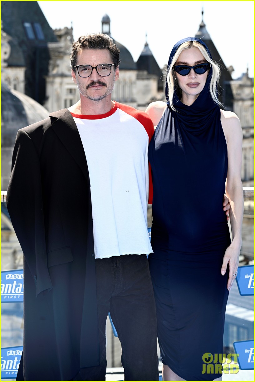 Pedro Pascal Along with Ebon Moss-Bachrach, Vanessa Kirby, & Joseph Quinn Attend 'Fantastic Four ...