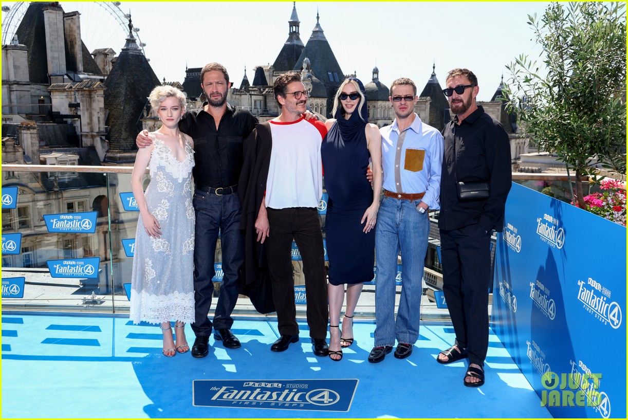 Pedro Pascal Along with Ebon Moss-Bachrach, Vanessa Kirby, & Joseph Quinn Attend 'Fantastic Four ...