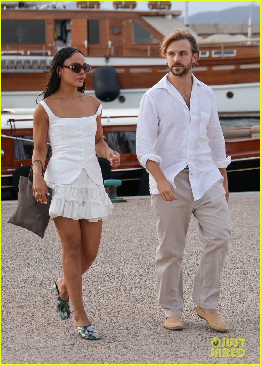 Tessa Thompson & Boyfriend Brandon Green Coordinate in White Outfits ...