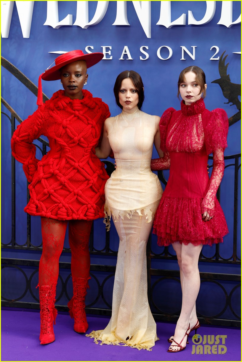 Jenna Ortega Wears Snakeskin Latex Look for 'Wednesday' Season 2 Premiere in London: Photo ...