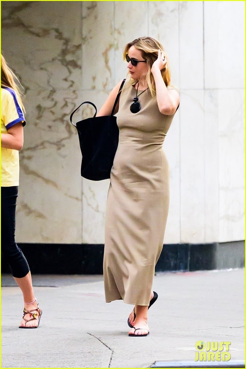 Jennifer Lawrence Steps Out in New York City to Support Friend Josh ...