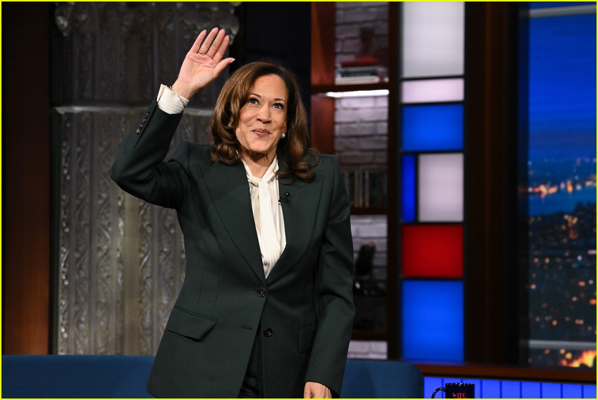 Kamala Harris Appears on 'Colbert' Show, Explains Why She's Not Running ...
