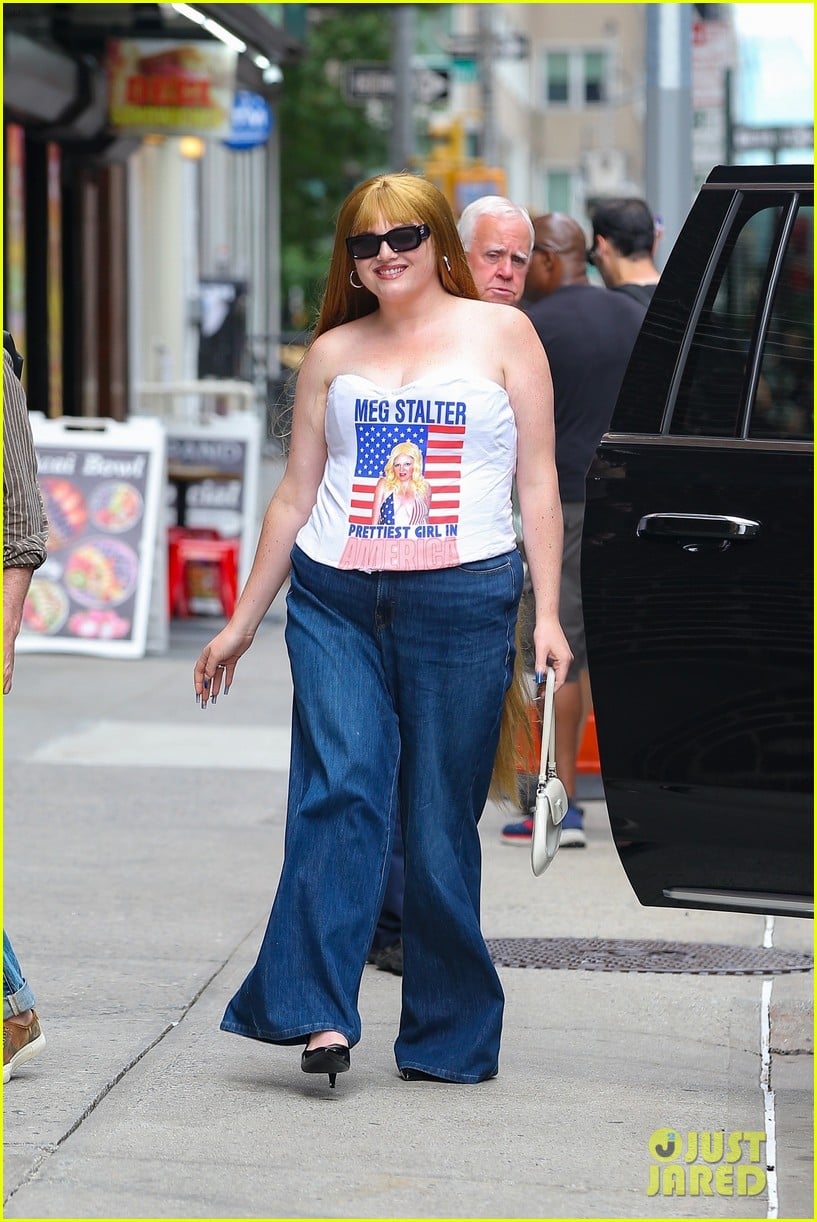 Megan Stalter Arrives for 'Late Show' Appearance in Head-Turning Long ...