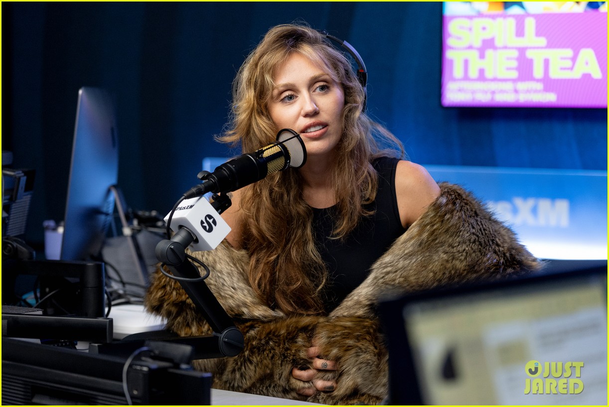 Miley Cyrus Visits Sirius XM Studios Ahead of Hulu Release of ...