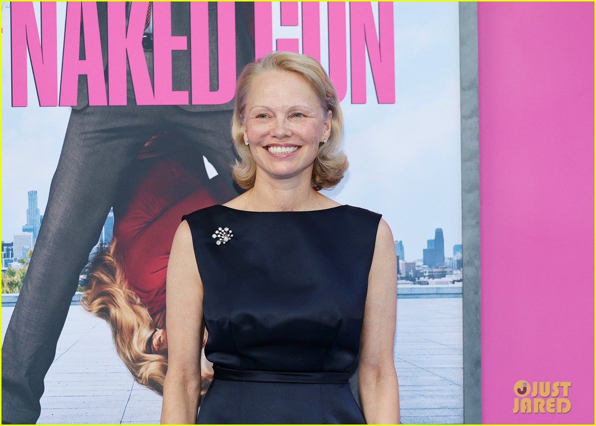 Liam Neeson & Pamela Anderson Bring Their Kids Together for 'Naked Gun ...