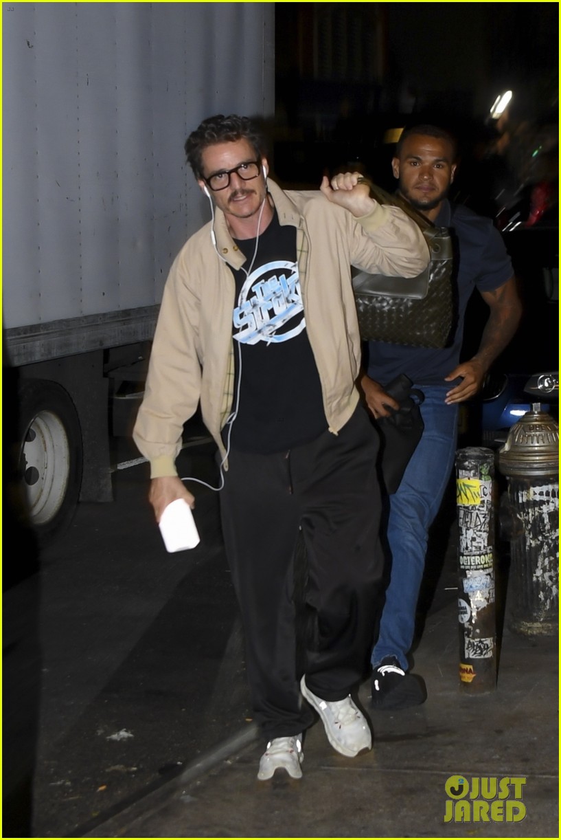 Pedro Pascal Lands in NYC to Promote 'The Fantastic Four: First Steps ...