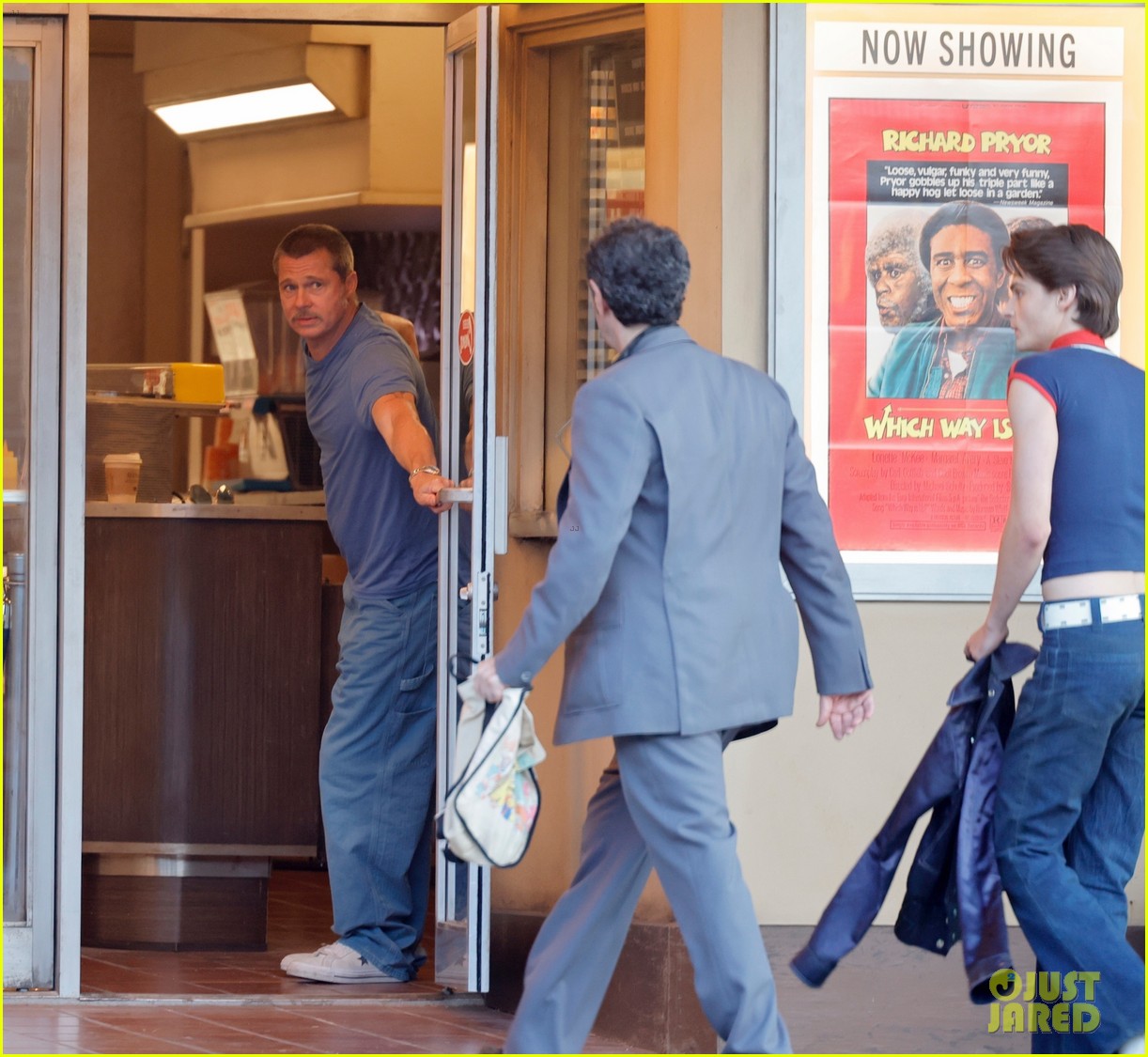 Brad Pitt Spotted as Cliff Booth Again in First Photos from 'Once Upon ...