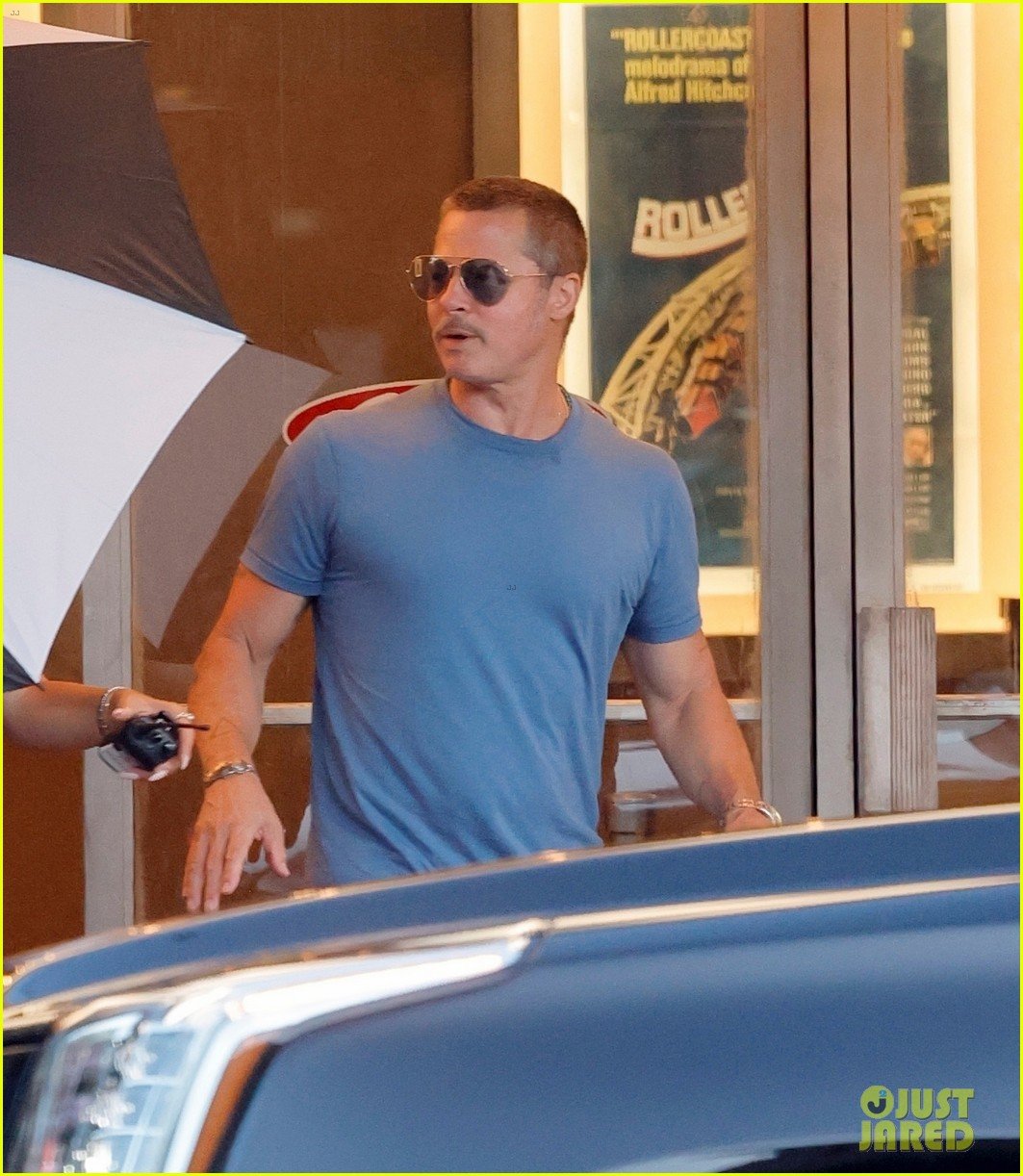 Brad Pitt Spotted as Cliff Booth Again in First Photos from 'Once Upon a Time in Hollywood ...