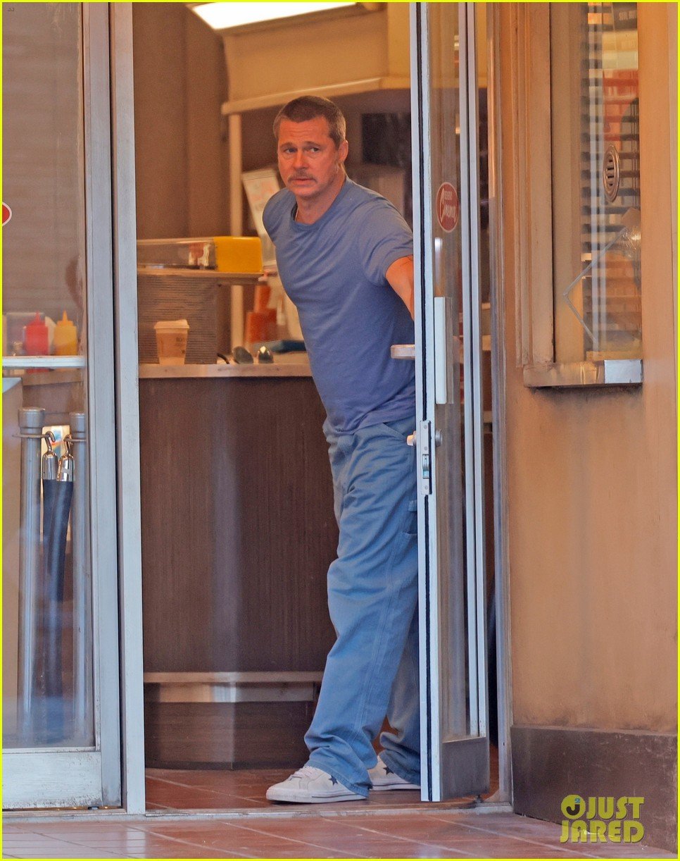 Brad Pitt Spotted as Cliff Booth Again in First Photos from 'Once Upon ...