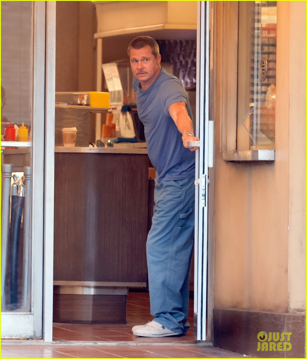 Brad Pitt Spotted as Cliff Booth Again in First Photos from 'Once Upon ...