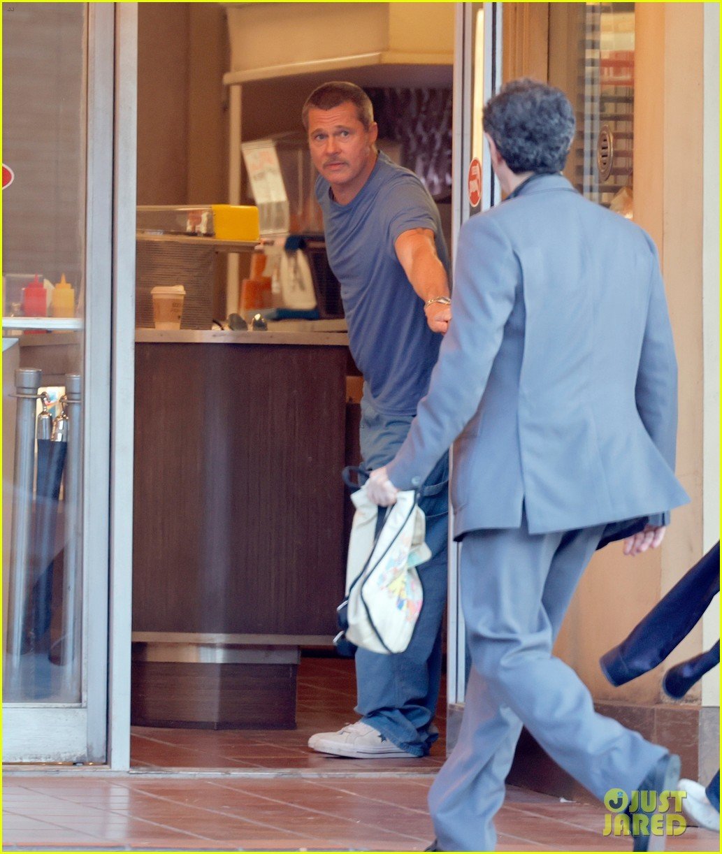 Brad Pitt Spotted as Cliff Booth Again in First Photos from 'Once Upon ...