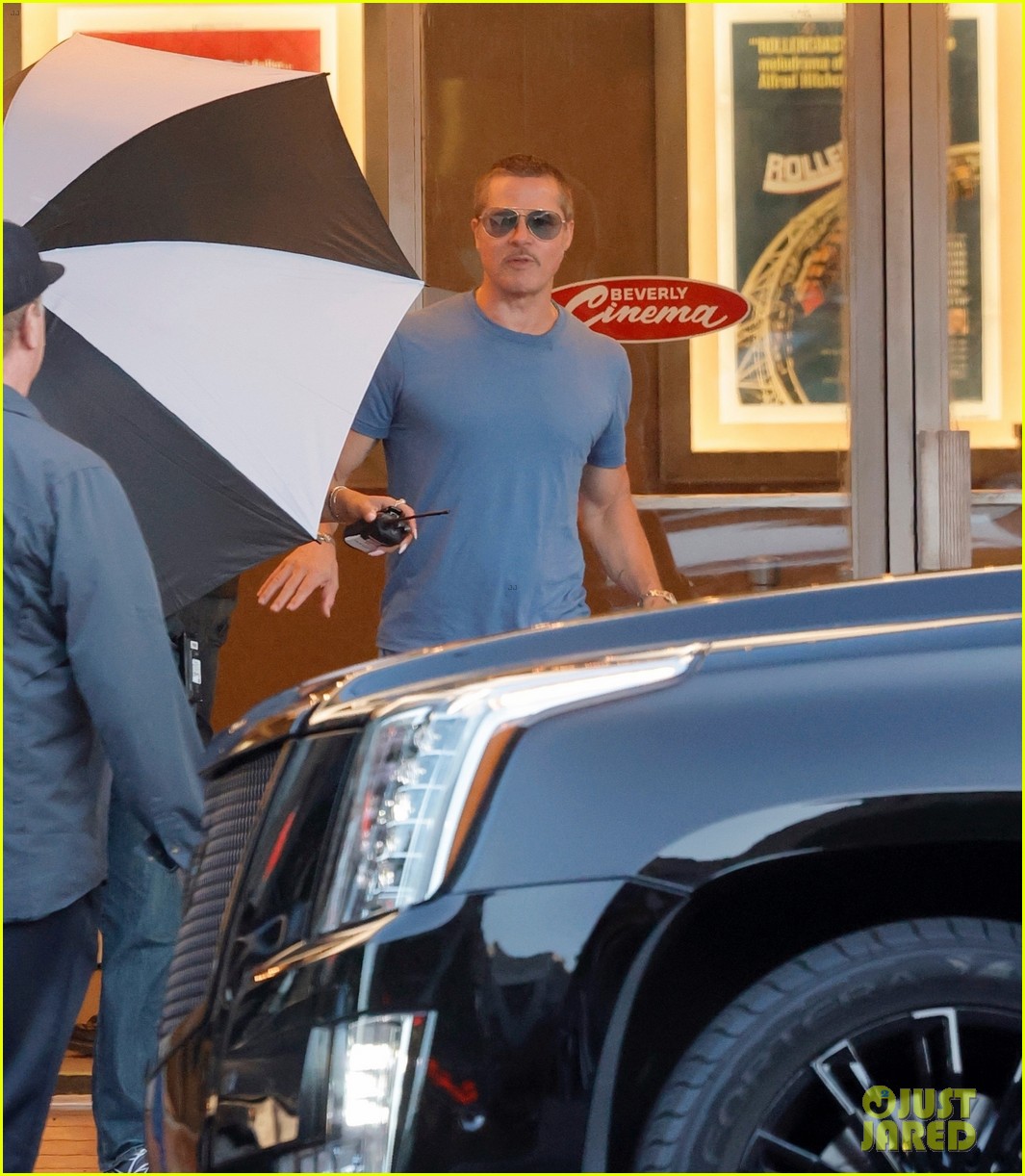 Brad Pitt Spotted as Cliff Booth Again in First Photos from 'Once Upon ...