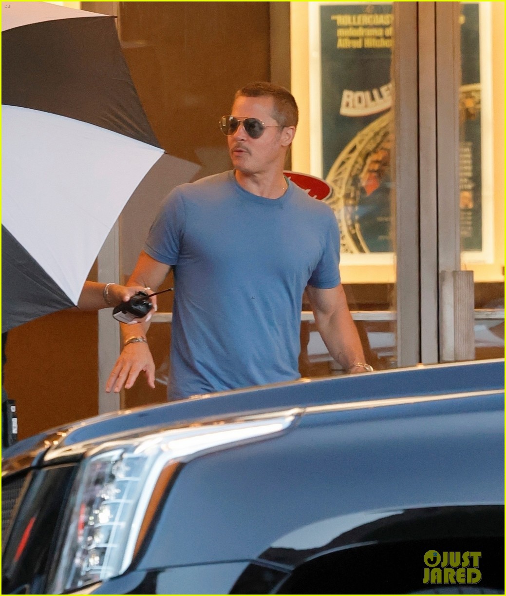 Brad Pitt Spotted as Cliff Booth Again in First Photos from 'Once Upon ...