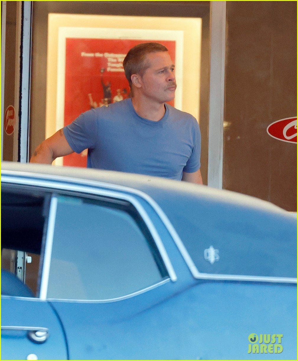 Brad Pitt Spotted as Cliff Booth Again in First Photos from 'Once Upon ...