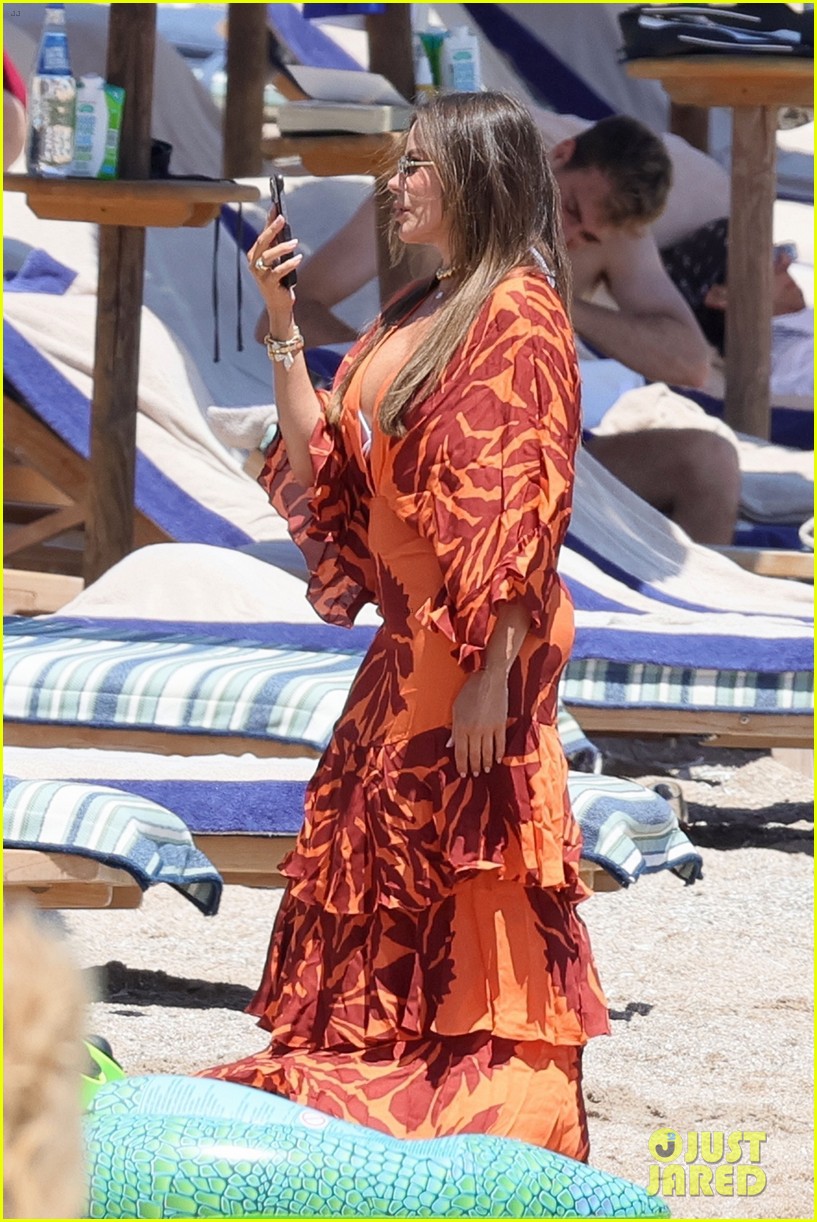 Sofia Vergara Spends 53rd Birthday At The Beach With Son Manolo Photo