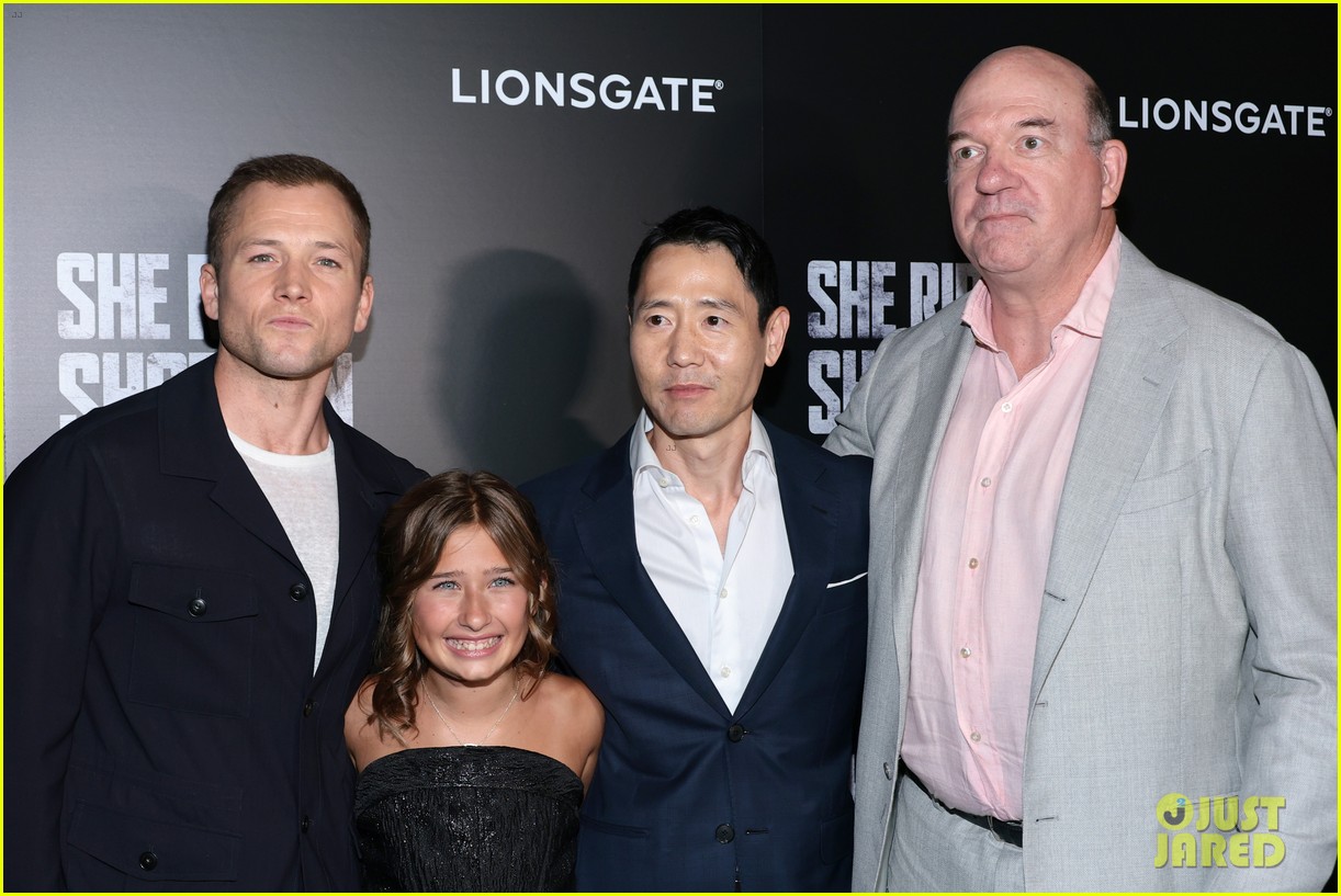 Taron Egerton & Young Co-Star Ana Sophia Heger Attend 'She Rides Shotgun' Premiere in NYC: Photo ...