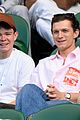 Tom Holland Gets Animated at Wimbledon With Younger Brother Paddy ...