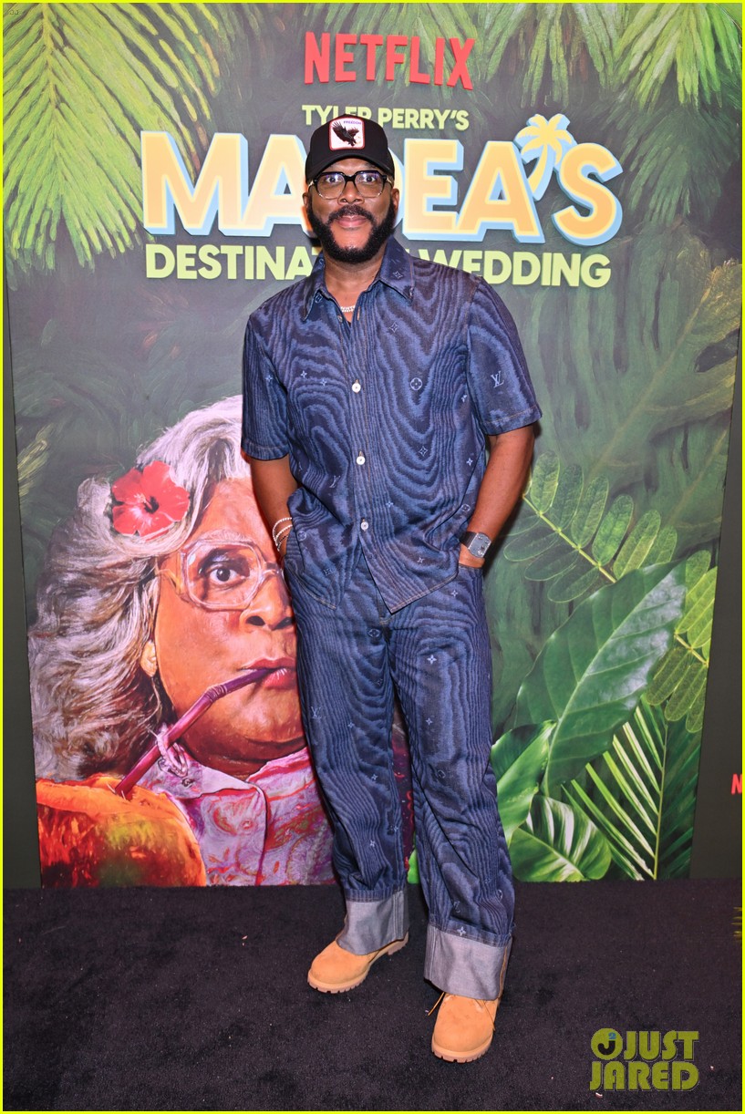 Tyler Perry Attends 'Madea's Destination Wedding' Screening Following ...