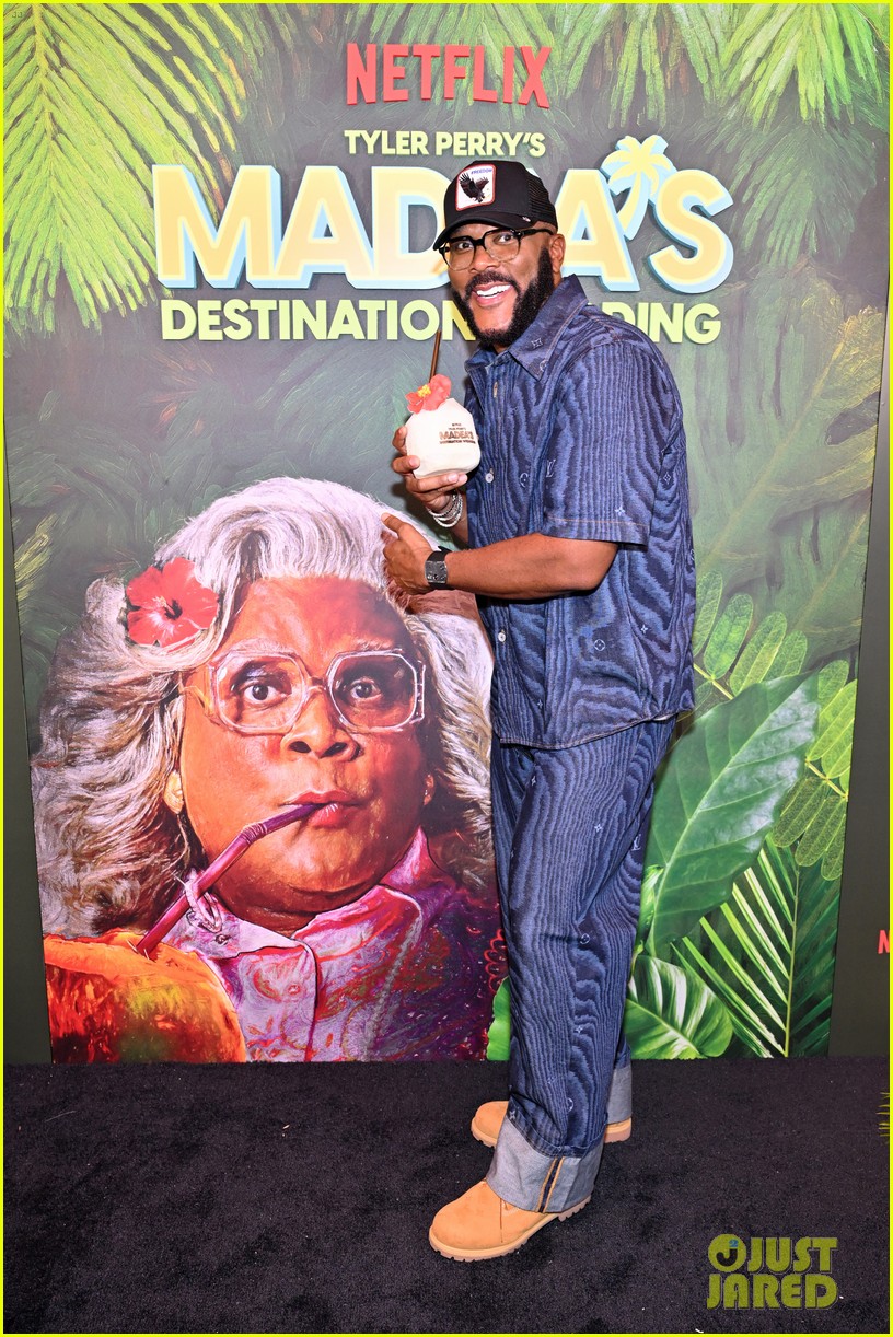 Tyler Perry Attends 'Madea's Destination Wedding' Screening Following ...