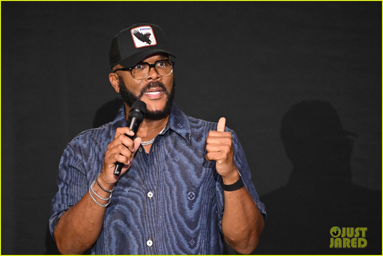 Tyler Perry Attends 'Madea's Destination Wedding' Screening Following ...