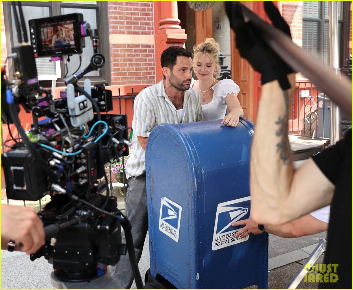 Penn Badgley & Meghann Fahy Spotted Filming 'You Deserve Each Other ...