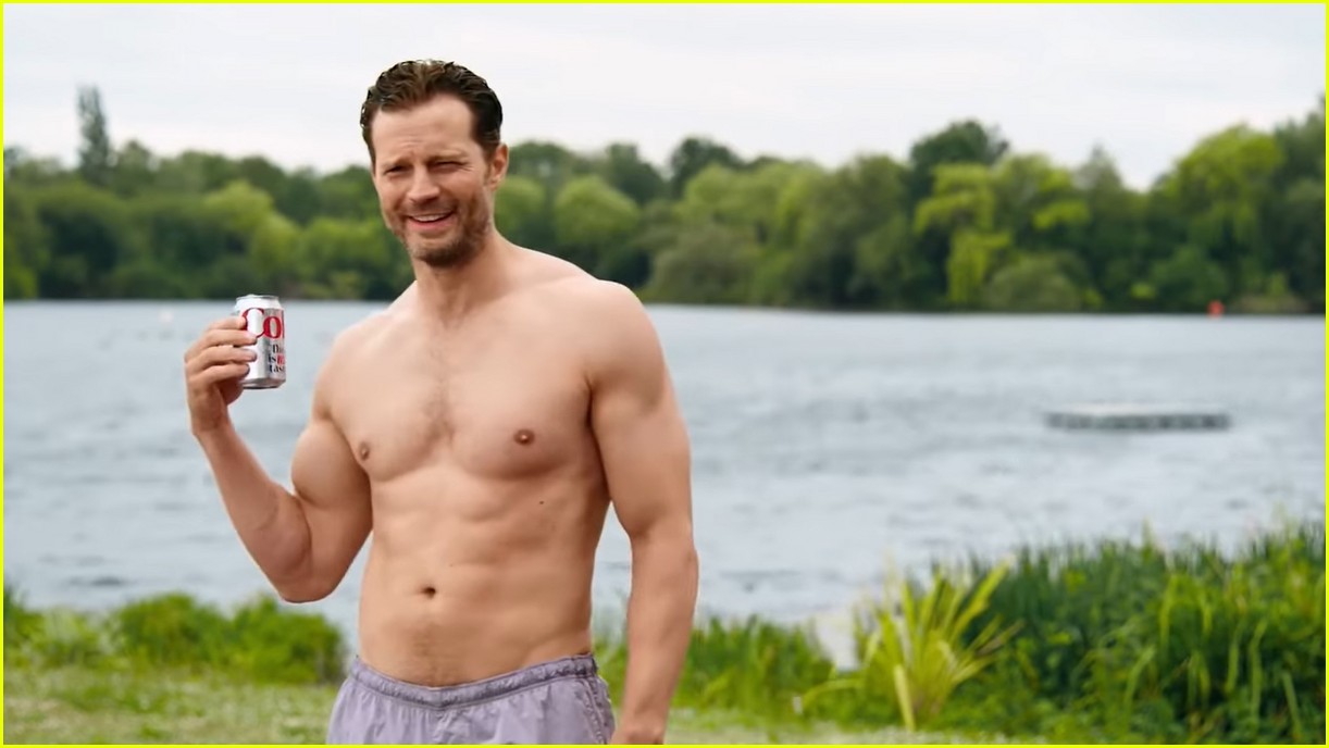 Jamie Dornan Goes Shirtless, Bares Fit Body for Diet Coke Commercial ...