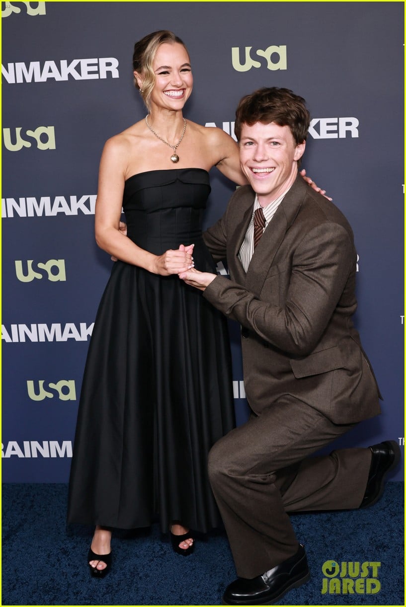 'The Rainmaker' Star Milo Callaghan Bends Down to Madison Iseman's ...