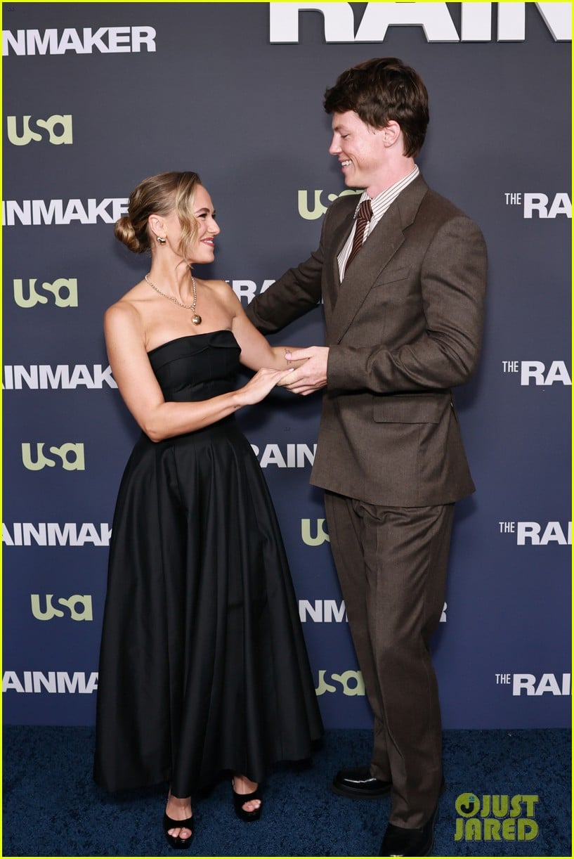 'The Rainmaker' Star Milo Callaghan Bends Down to Madison Iseman's ...