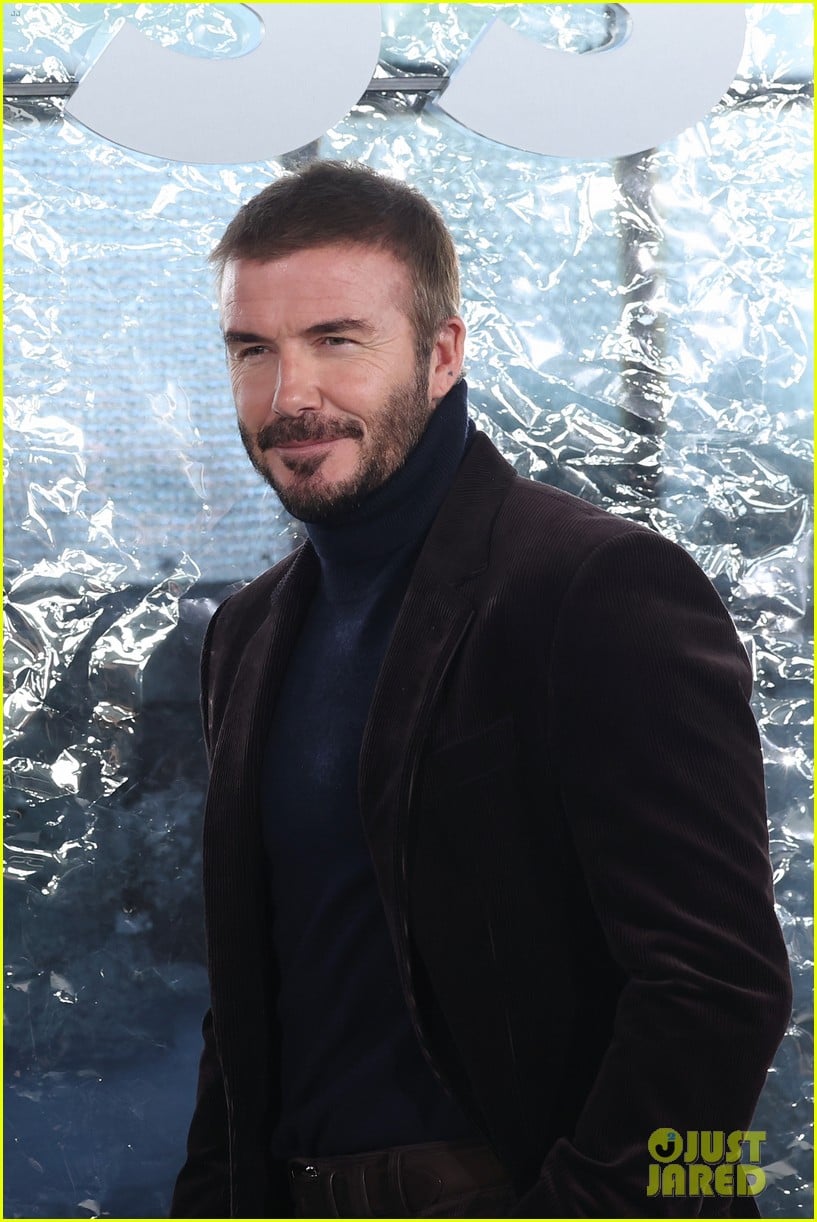 David Beckham & Aaron Pierre Look Sharp at Boss Fashion Show in Milan ...