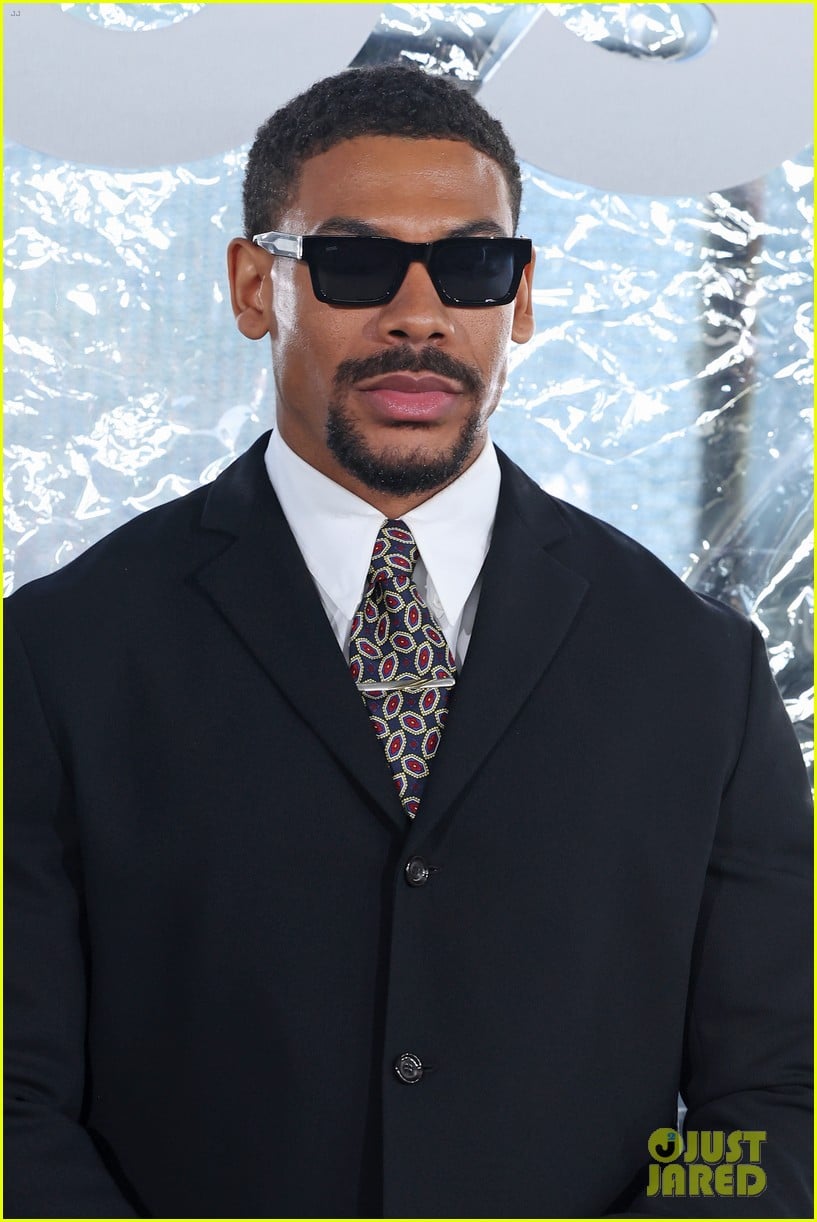 David Beckham & Aaron Pierre Look Sharp at Boss Fashion Show in Milan ...